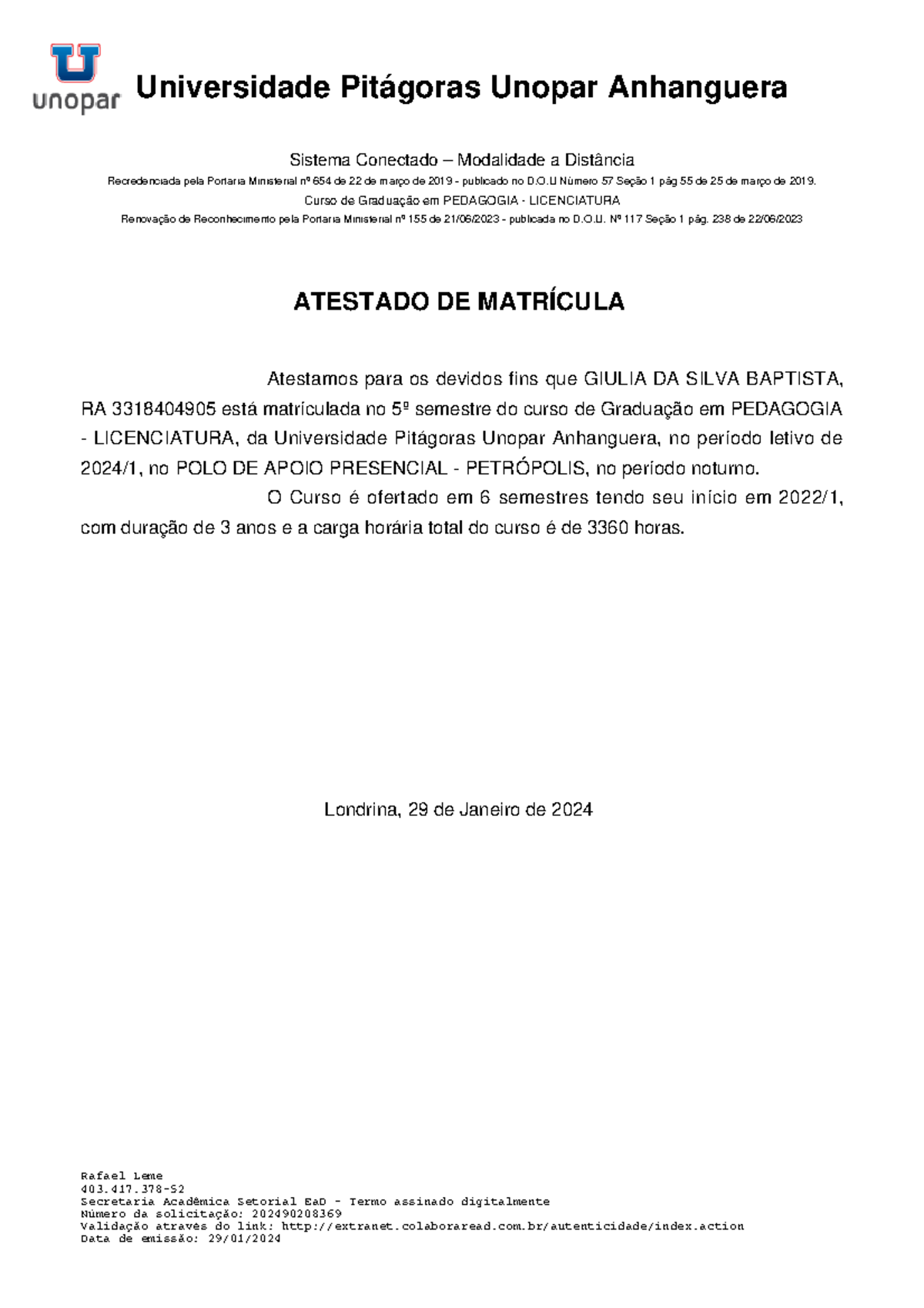 202490208369- Giulia DA Silva Baptista - Universidade Norte do Paraná ...