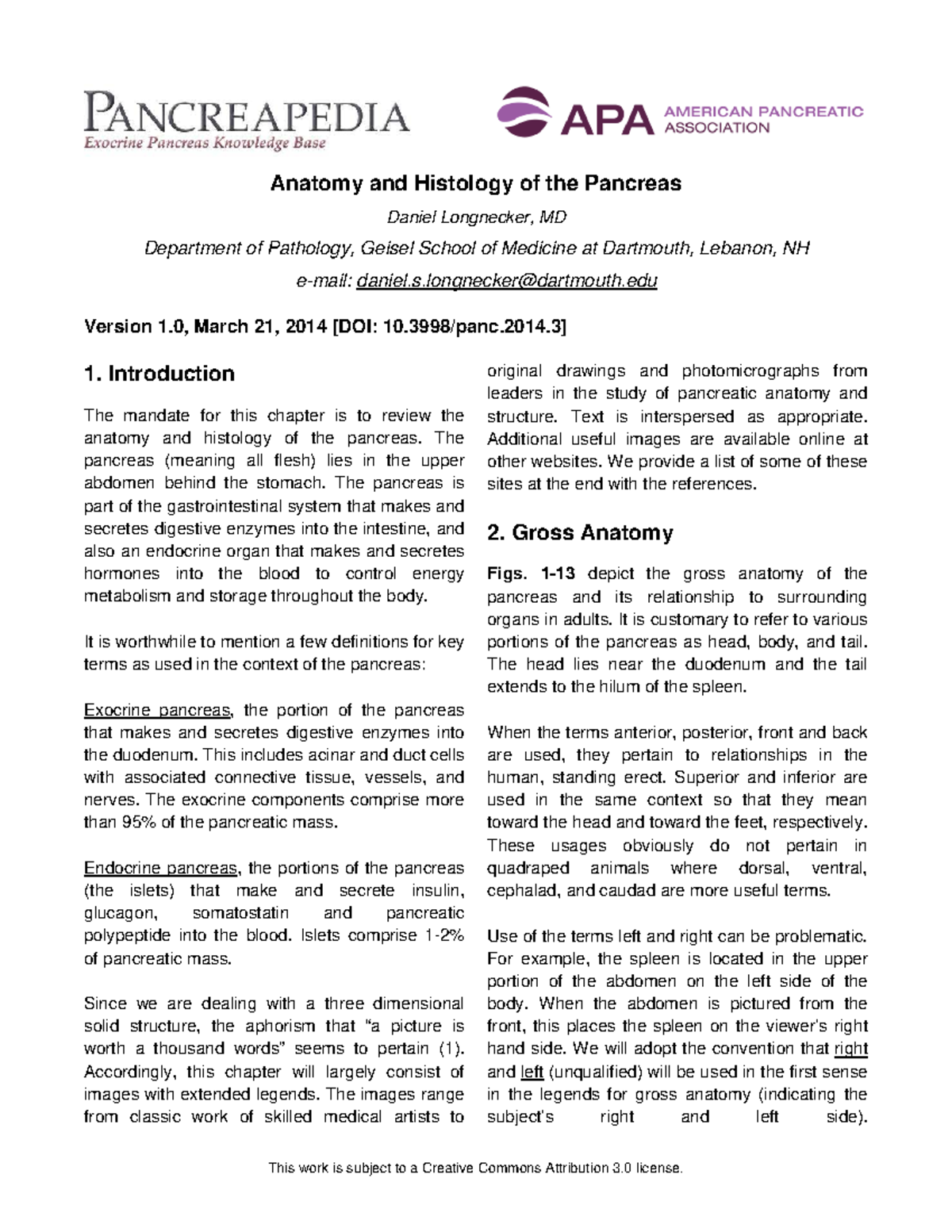 Anatomy & Histology of the Pancreas - Version 1.0 - Studocu