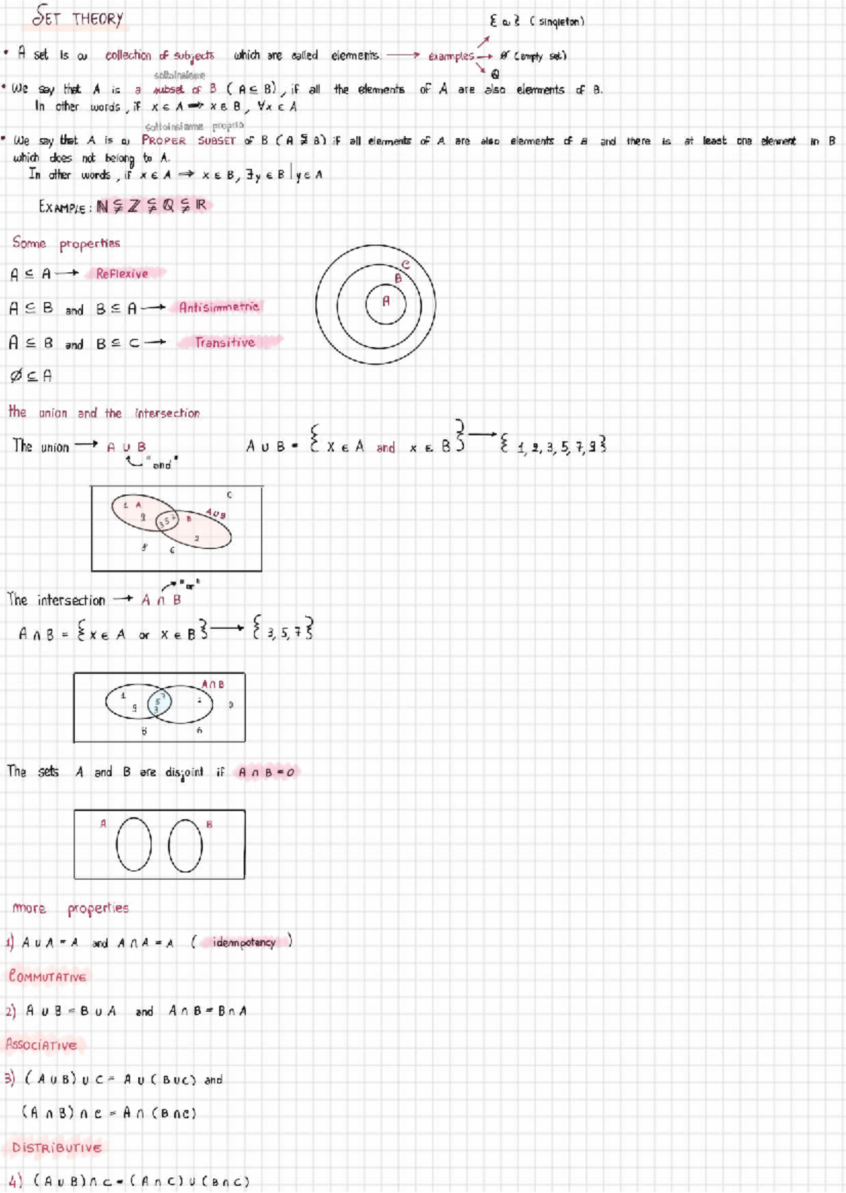 Set Theory - Lecture Notes (SET 101) - Studocu