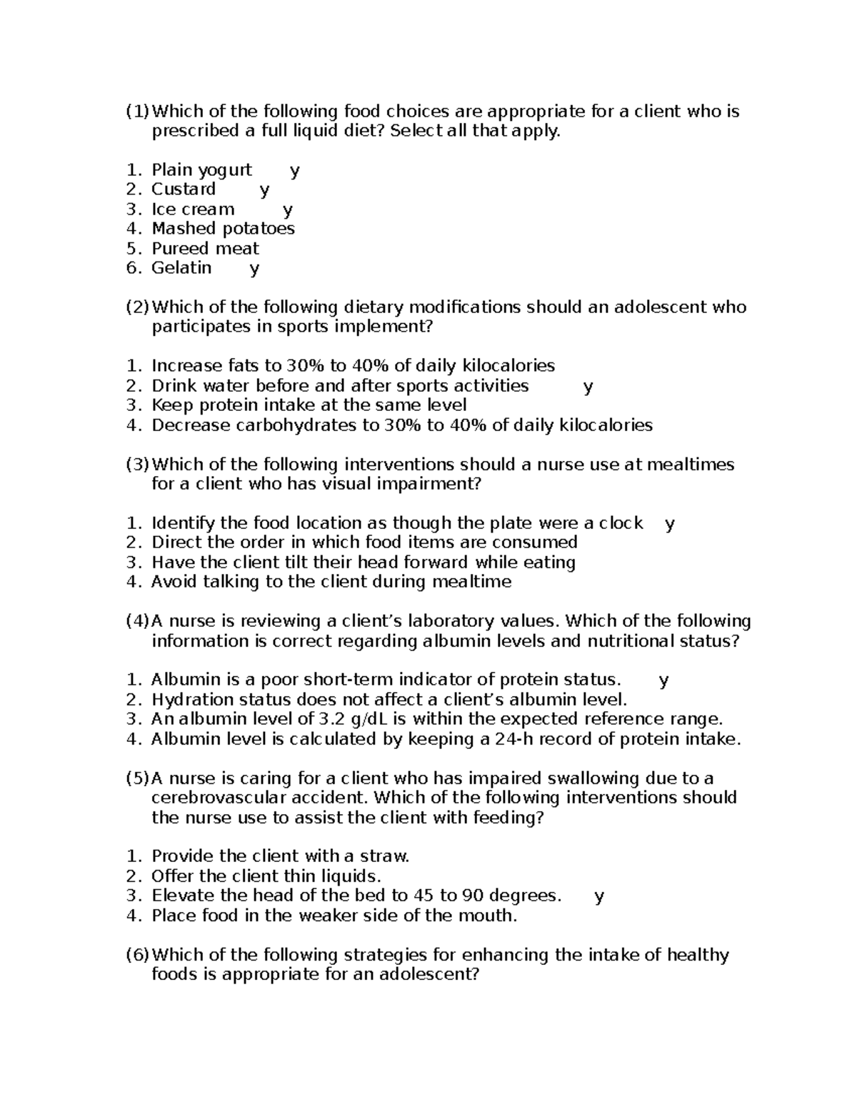 ATI - Nutrition Study Guide: Key Concepts and Dietary Interventions ...