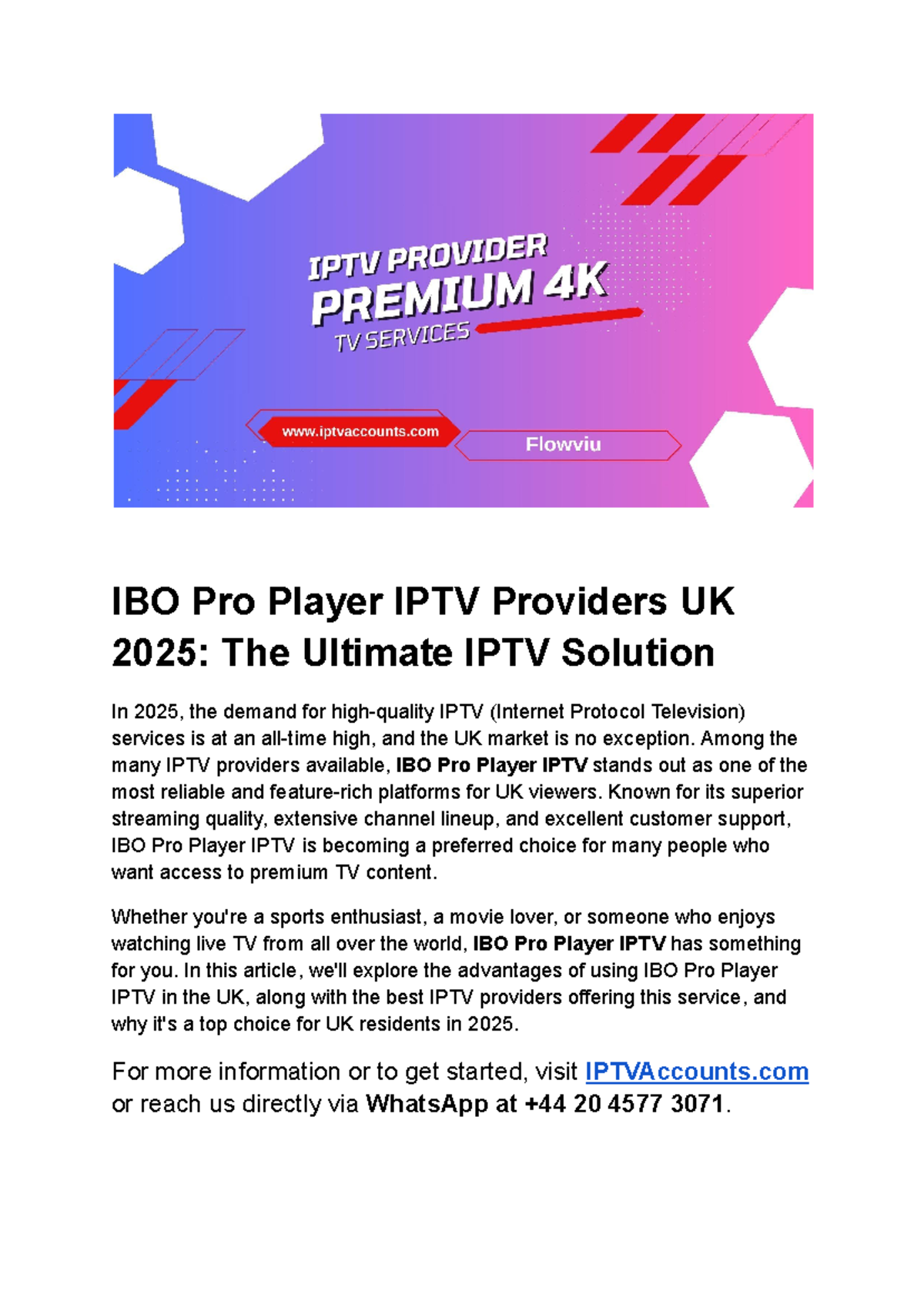 IBO Pro Player IPTV Providers UK 2025 - Among the many IPTV providers ...