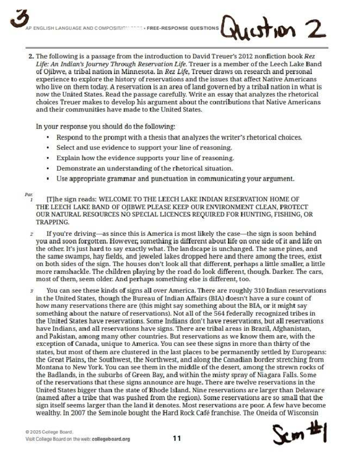 AP ENGLISH LANGUAGE: Rhetorical Analysis of Treuer's "Rez Life" - Studocu