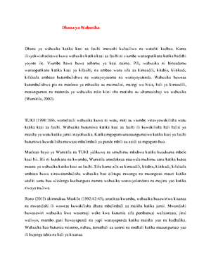 Mwongozo WA Bembea YA Maisha Sample - BEMBEA YA MAISHA COMPREHENSIVE ...