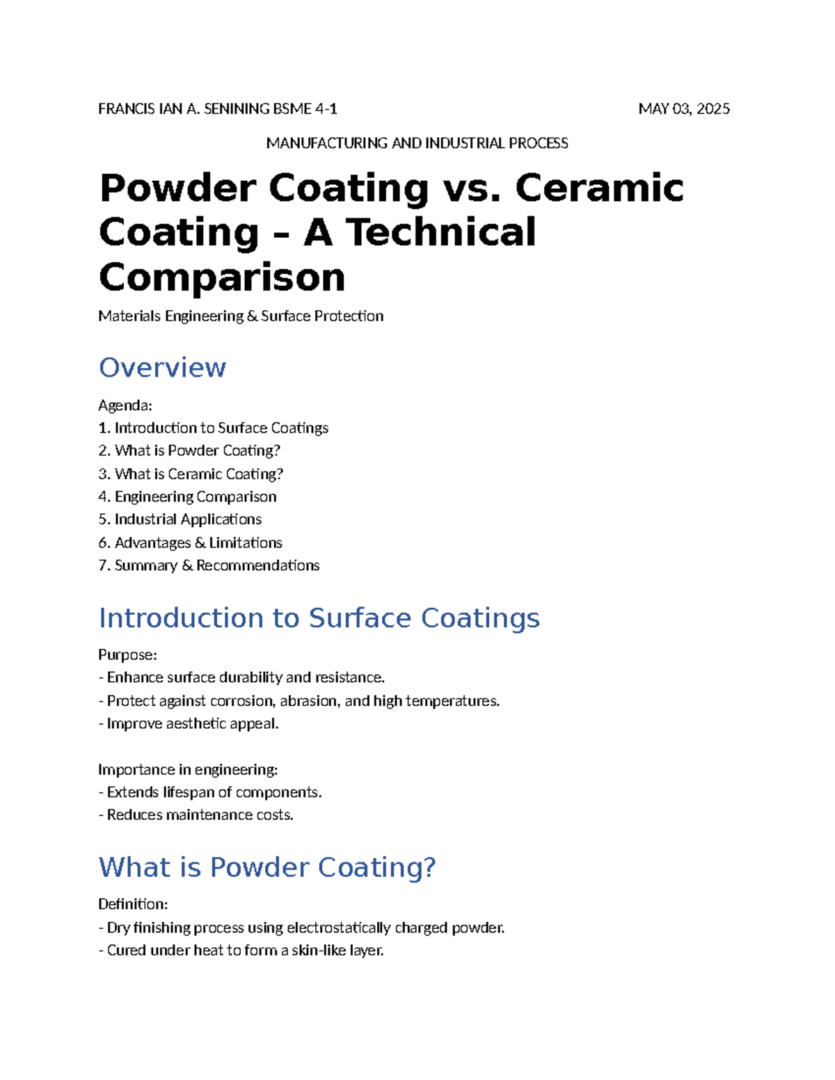 BSME 2025 Technical Comparison: Powder Coating vs. Ceramic Coating ...