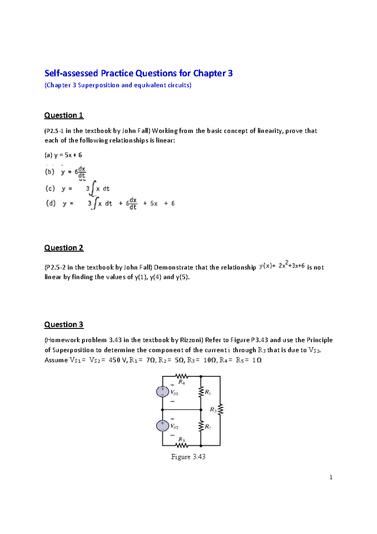 Chapter 3 self-assessed practice questions answers - Self-assessed ...
