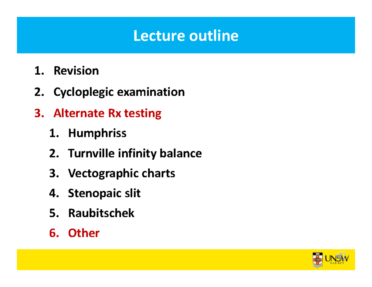 Week 3.2 Cyclo Special Techniques: Key Concepts & Trial Frame ...