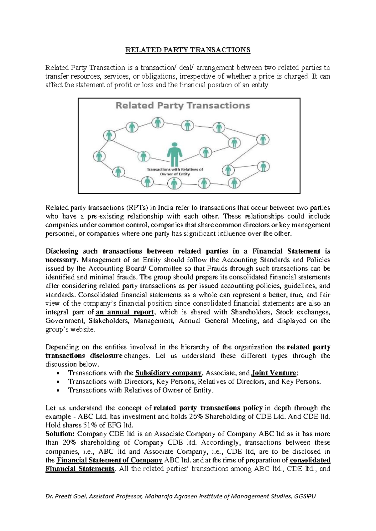 2D. Related Party Transactions: Understanding Regulations and Impacts ...