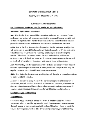 Unit 2 Structure for Part A and B - Unit 2: Structure for activity 1 ...