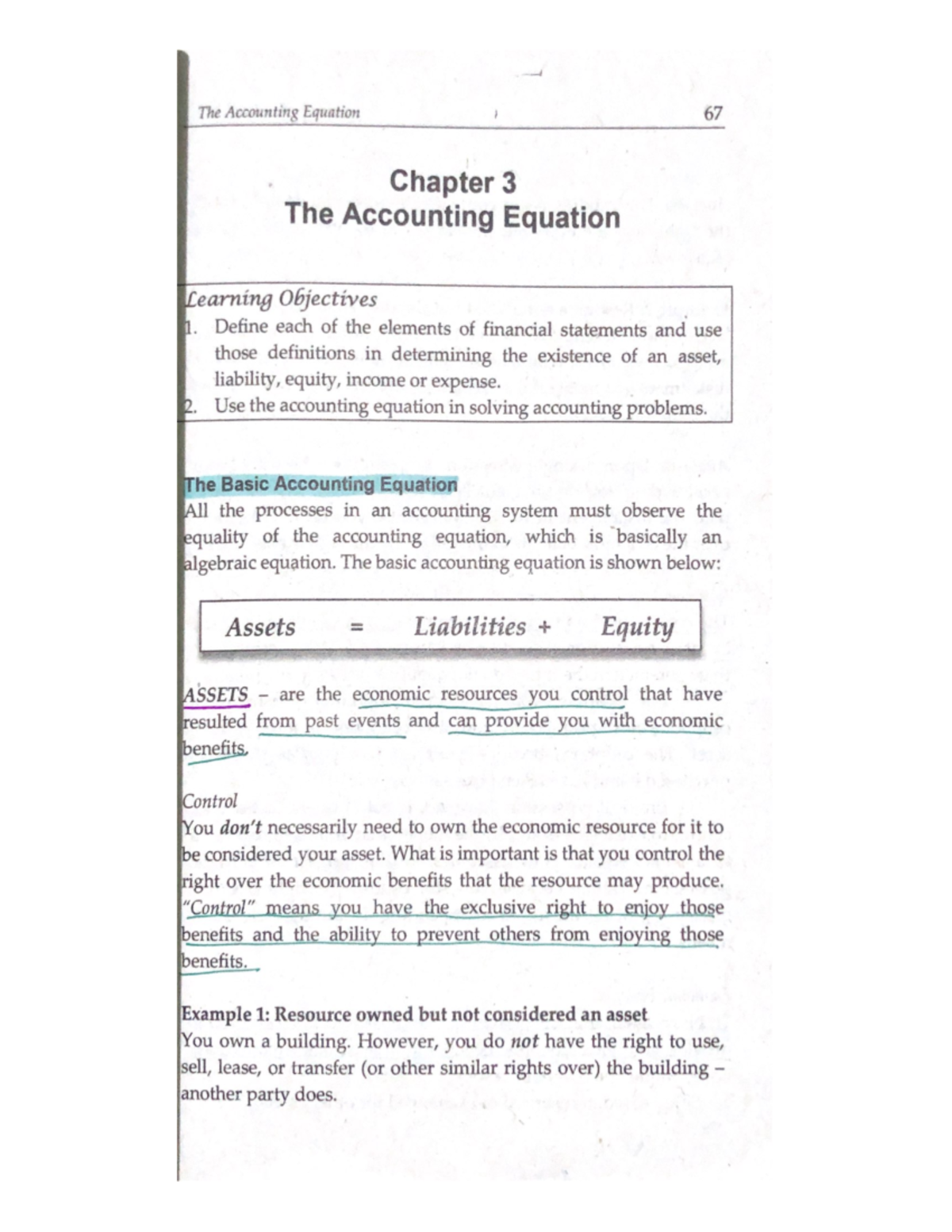 The Accounting Equation - Define each of the elements of financial ...