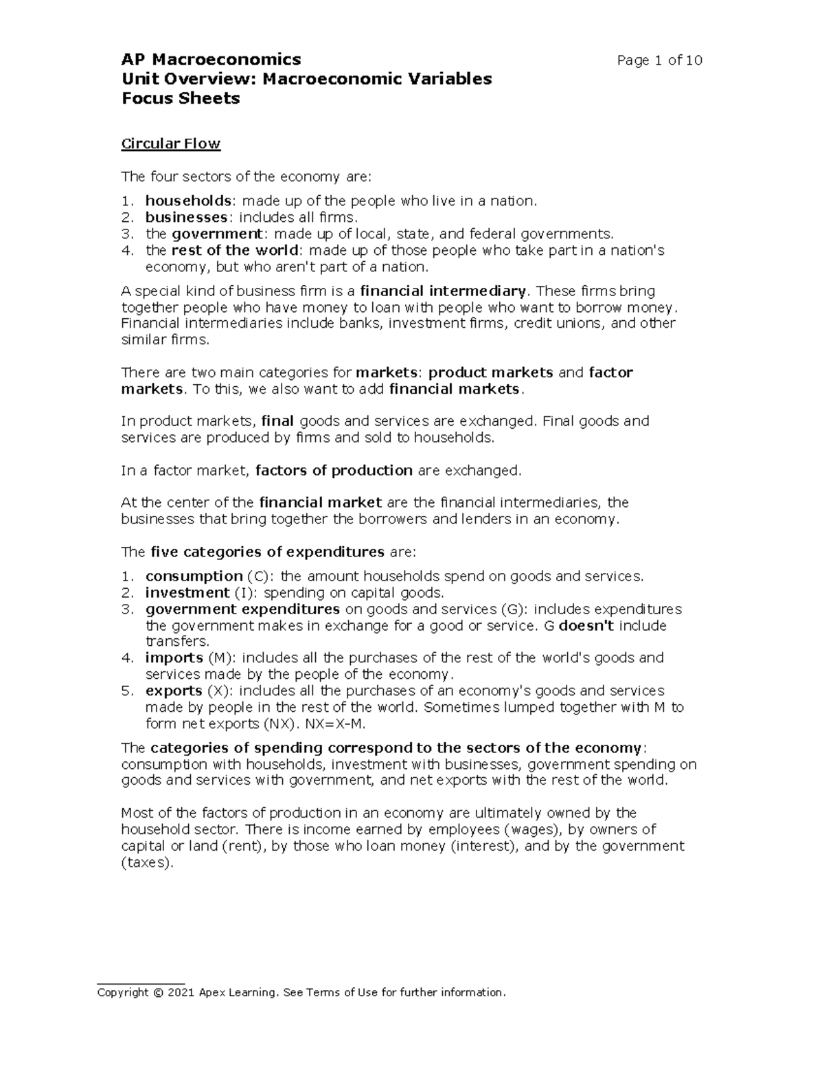 AP Macroeconomics Unit 3 Overview: Key Concepts & Economic Variables ...