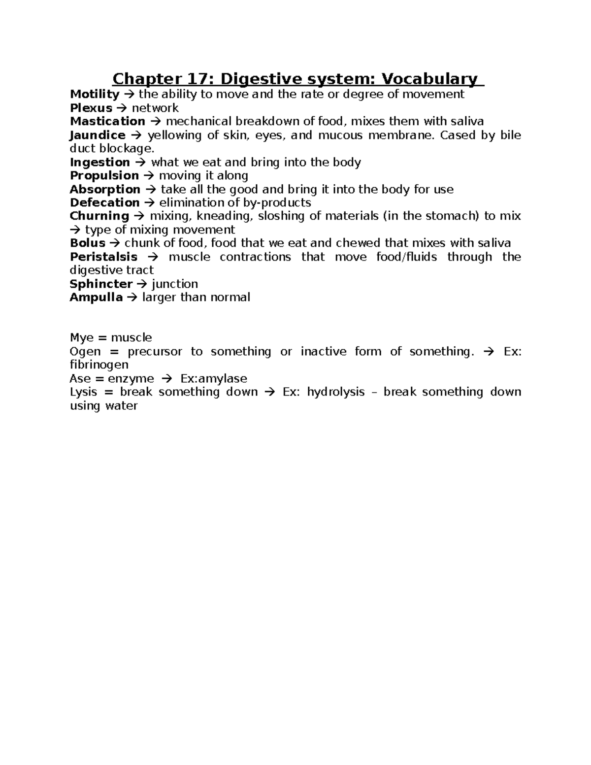 Chapter 17: Digestive System Overview and Key Functions - Chapter 17 ...
