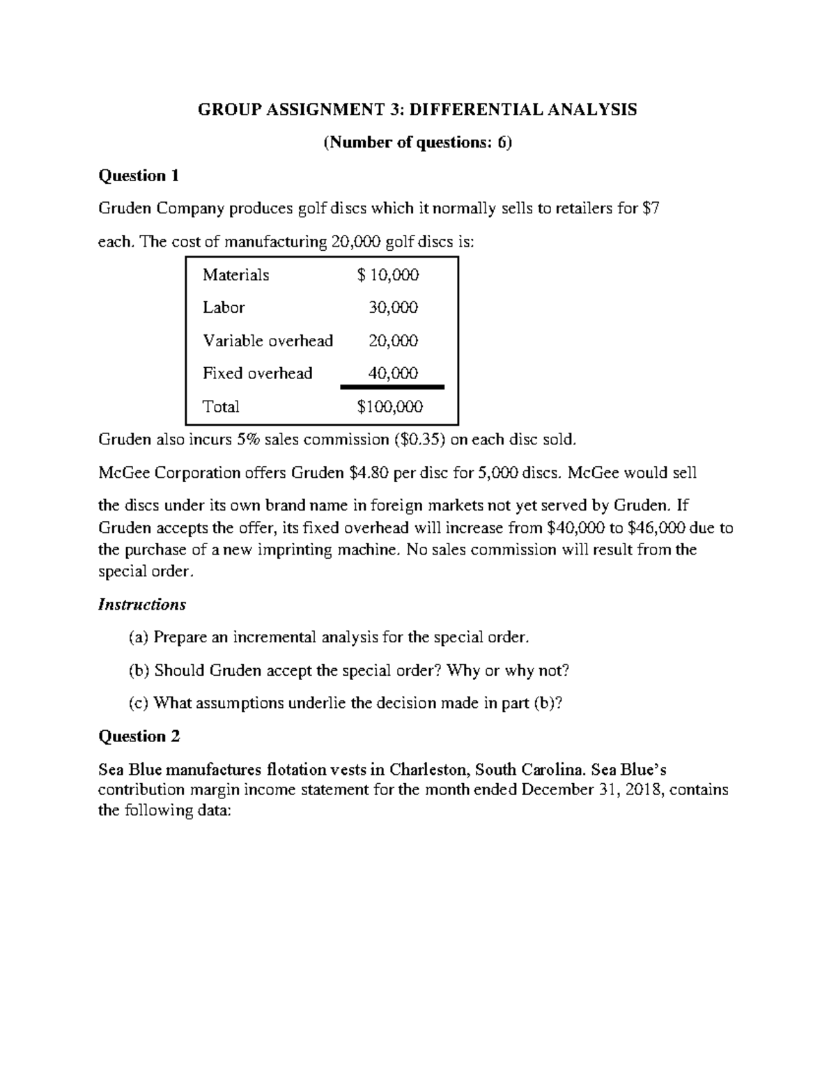 GA4 Differential Analysis: Group Assignment 3 Insights and Solutions - Studocu