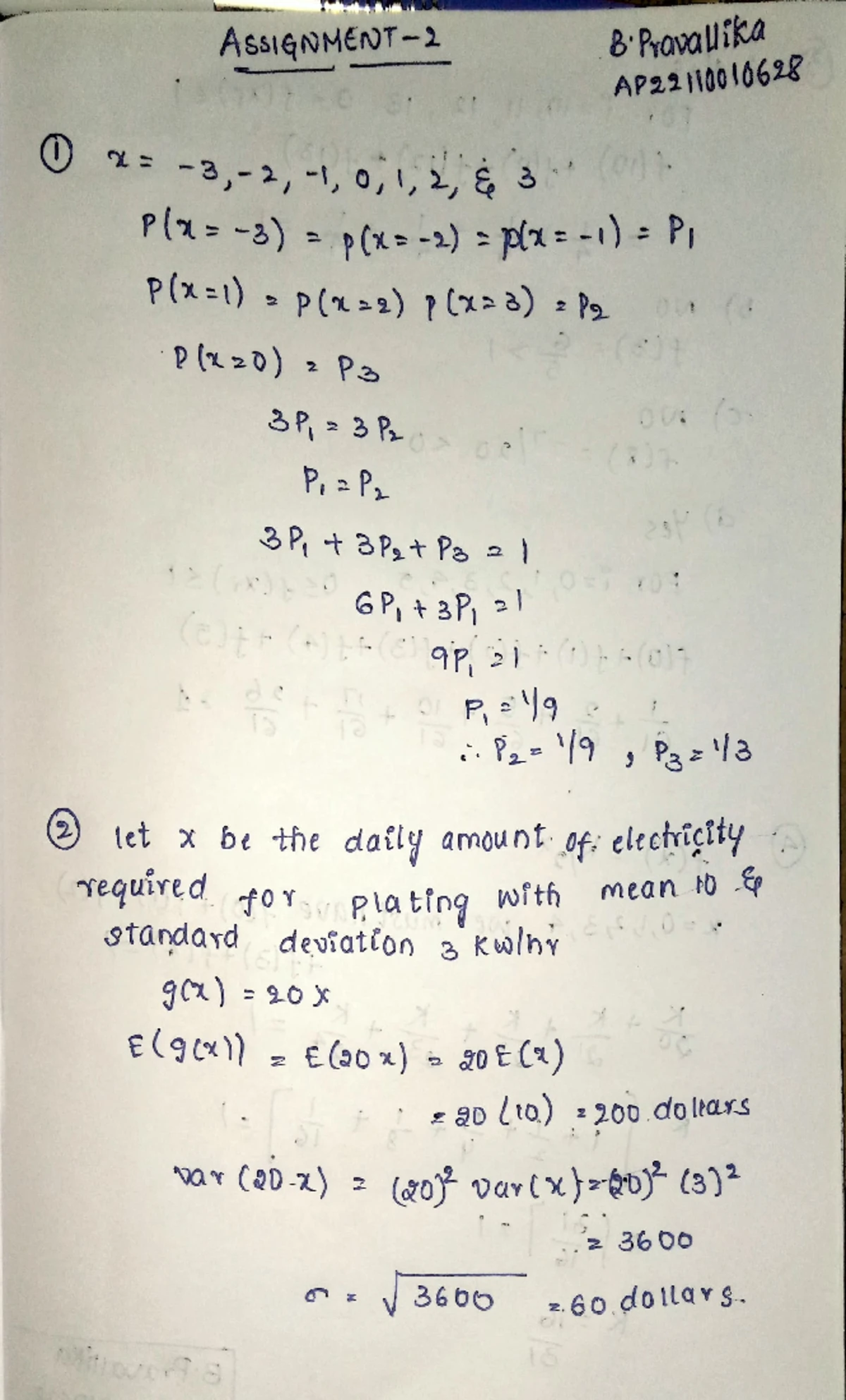Two Dimensional Random Variables Srm Institute Of Science And