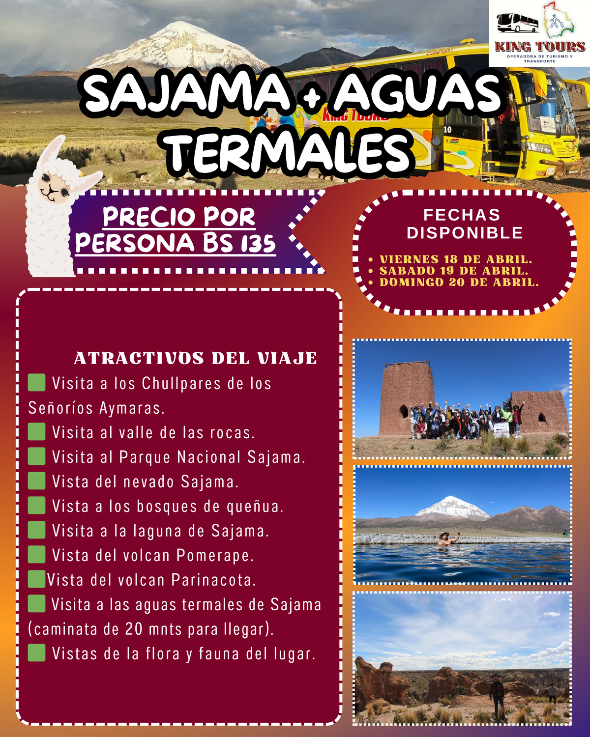 Sajama (13) - Llamar la atención - ATRACTIVOS DEL VIAJE 🟩 Visita a los ...