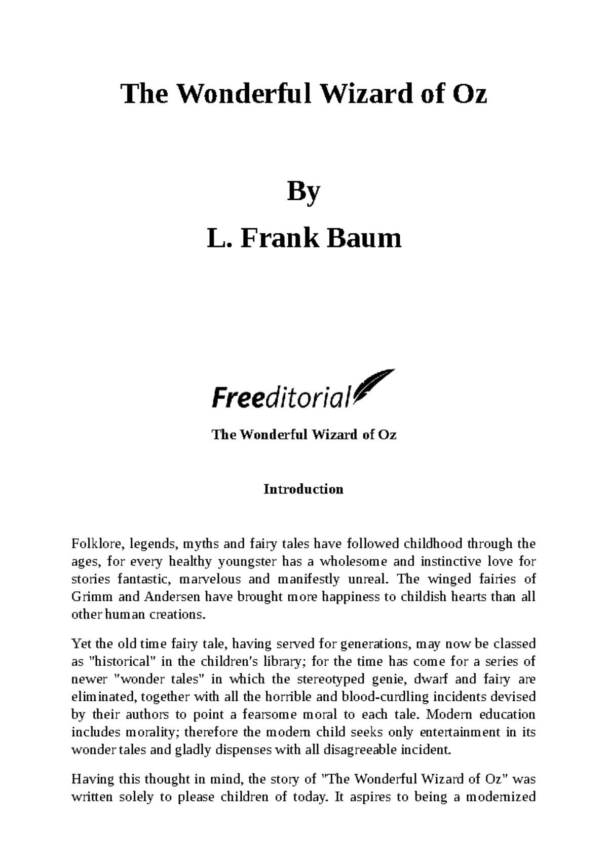 The Wonderful Wizard of Oz: A Study Guide on L. Frank Baum's Classic ...