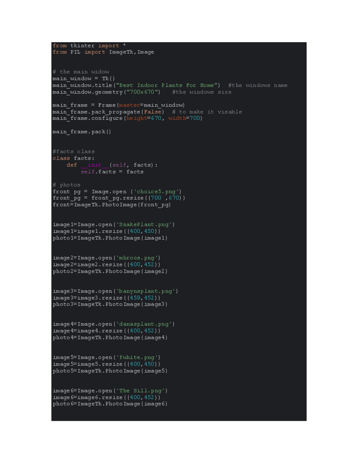 From tkinter import - tinter library - from tkinter import * from PIL import ImageTk,Image the ...