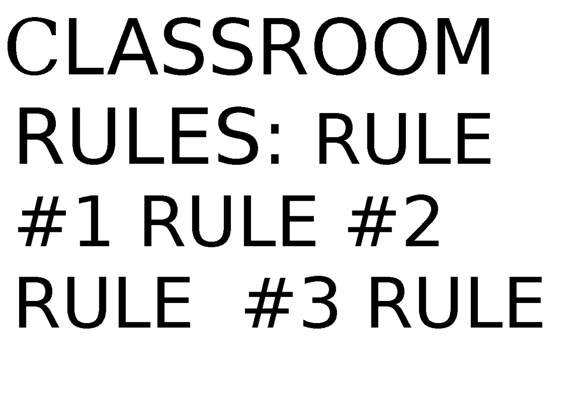 IMS-FOR-DEMO - Classroom Rules and Learning Objectives Guide - Studocu