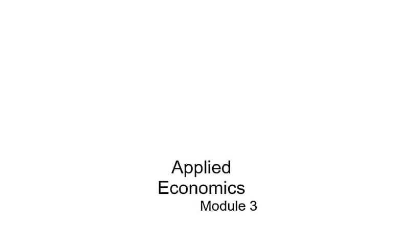 Applied Economics Module 3 CS: Understanding Market Demand, Supply ...