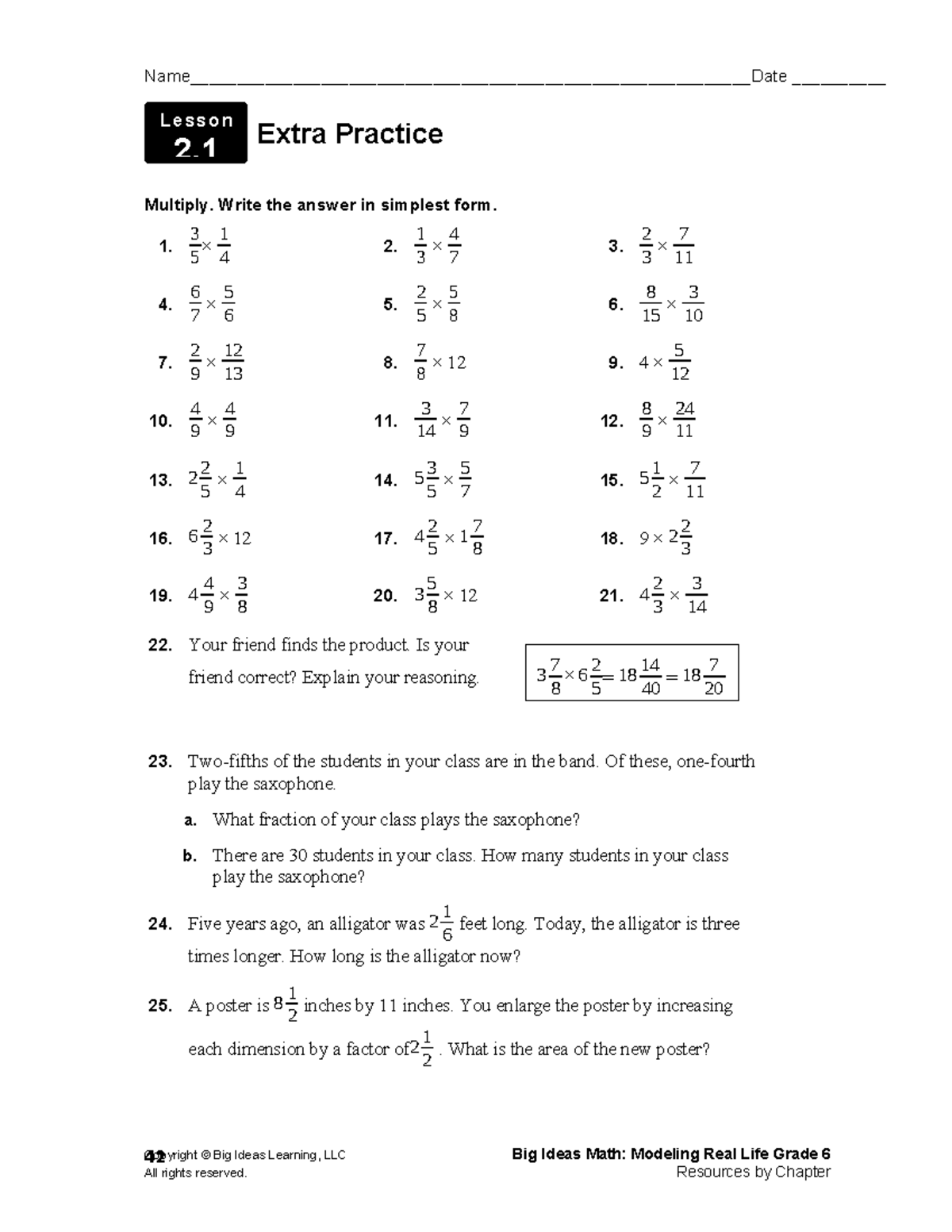 042 msm2019 gr6 RBC 0201 Extra Practice - Extra Practice Lesson 2 ...