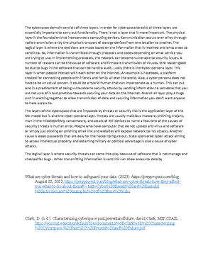 [Solved] APA citation - Cyber Domain (CYB/100) - Studocu