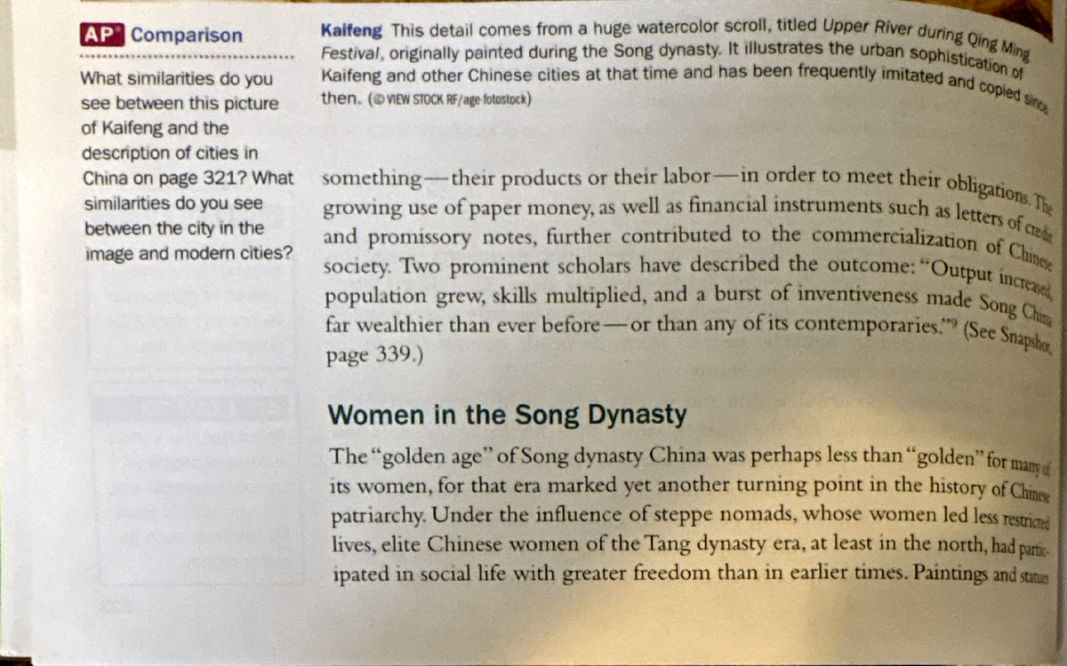 AP Comparative Analysis of Song Dynasty and Its Influence - Studocu