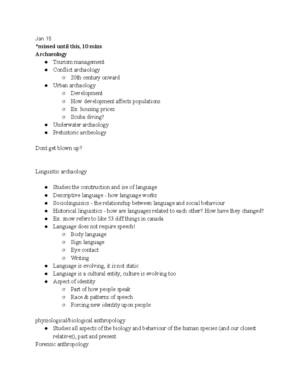 Anthropology 1AB3: Comprehensive Notes on Human Cultures and ...