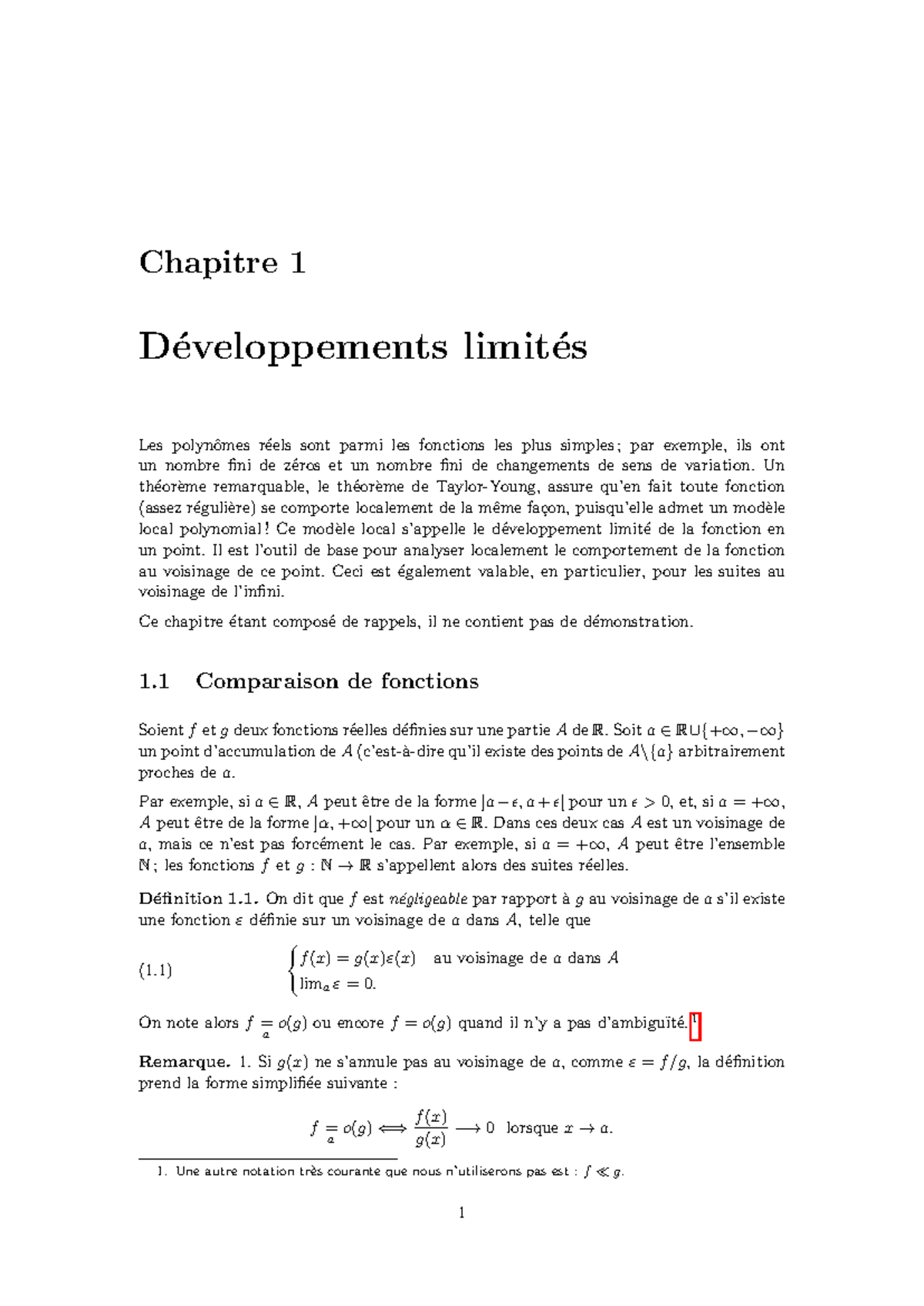 0- rappels - Emeric Bouin L2S1 - Chapitre 1 D ́eveloppements limit ́es ...