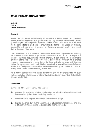 Real Estate Prepare 5a Task 2 - TA13 - lawsociety.org Completion ...