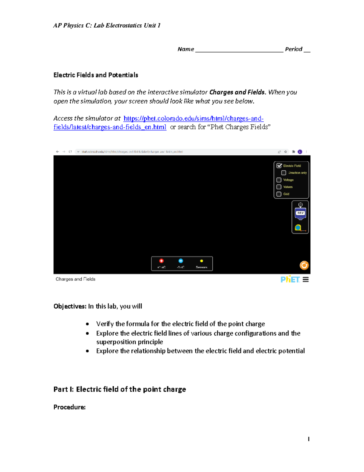 Lab Report: Electrostatics 1 - Electric Fields and Potentials - Studocu