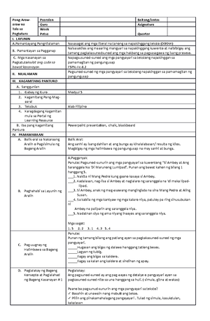 AP6 DLP FOR CO People Power - Detalyadong Banghay Aralin Paaralan ...