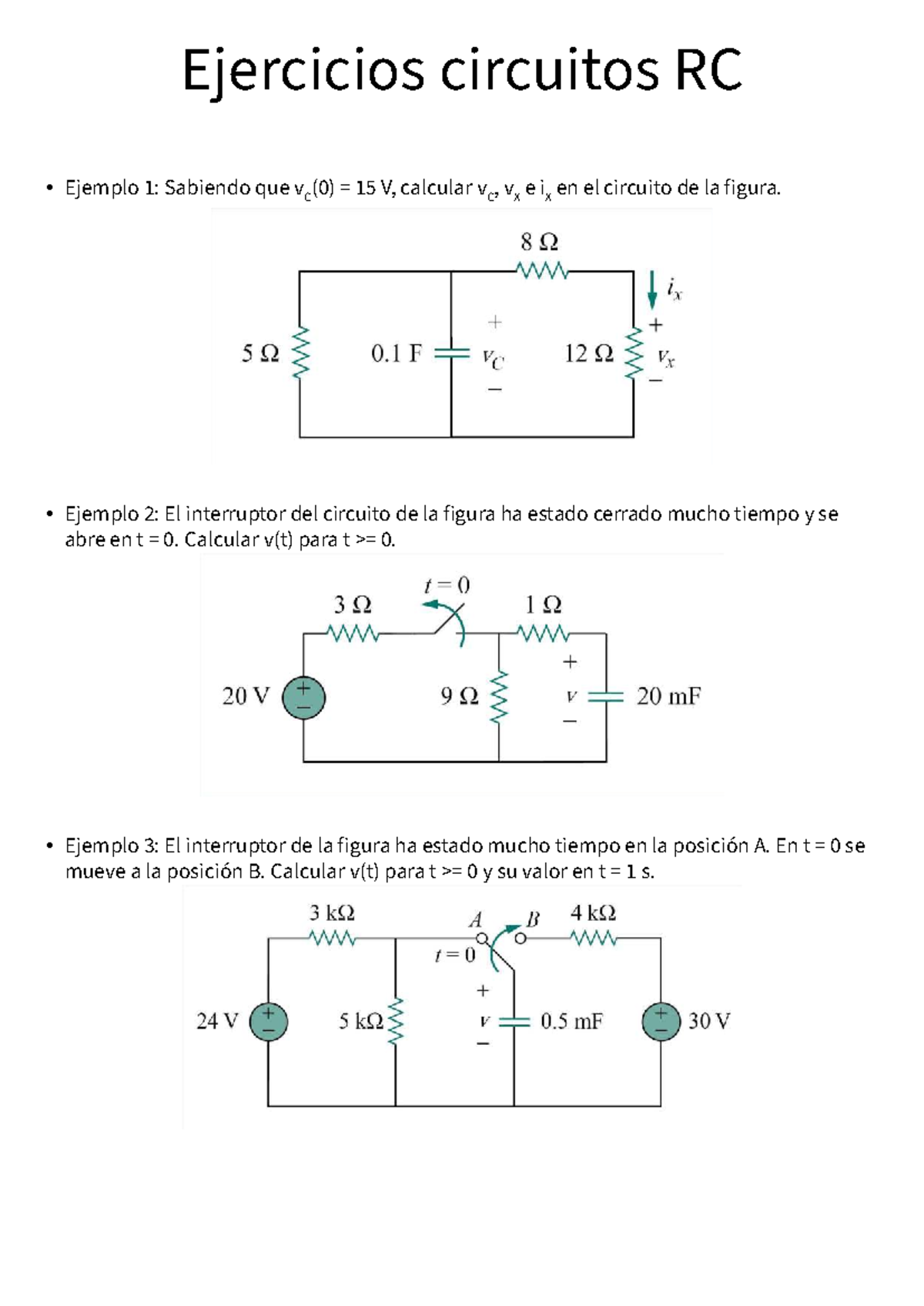 Ejercicios circuitos RC - Dibujo Técnico Digital - Ejercicios circuitos ...