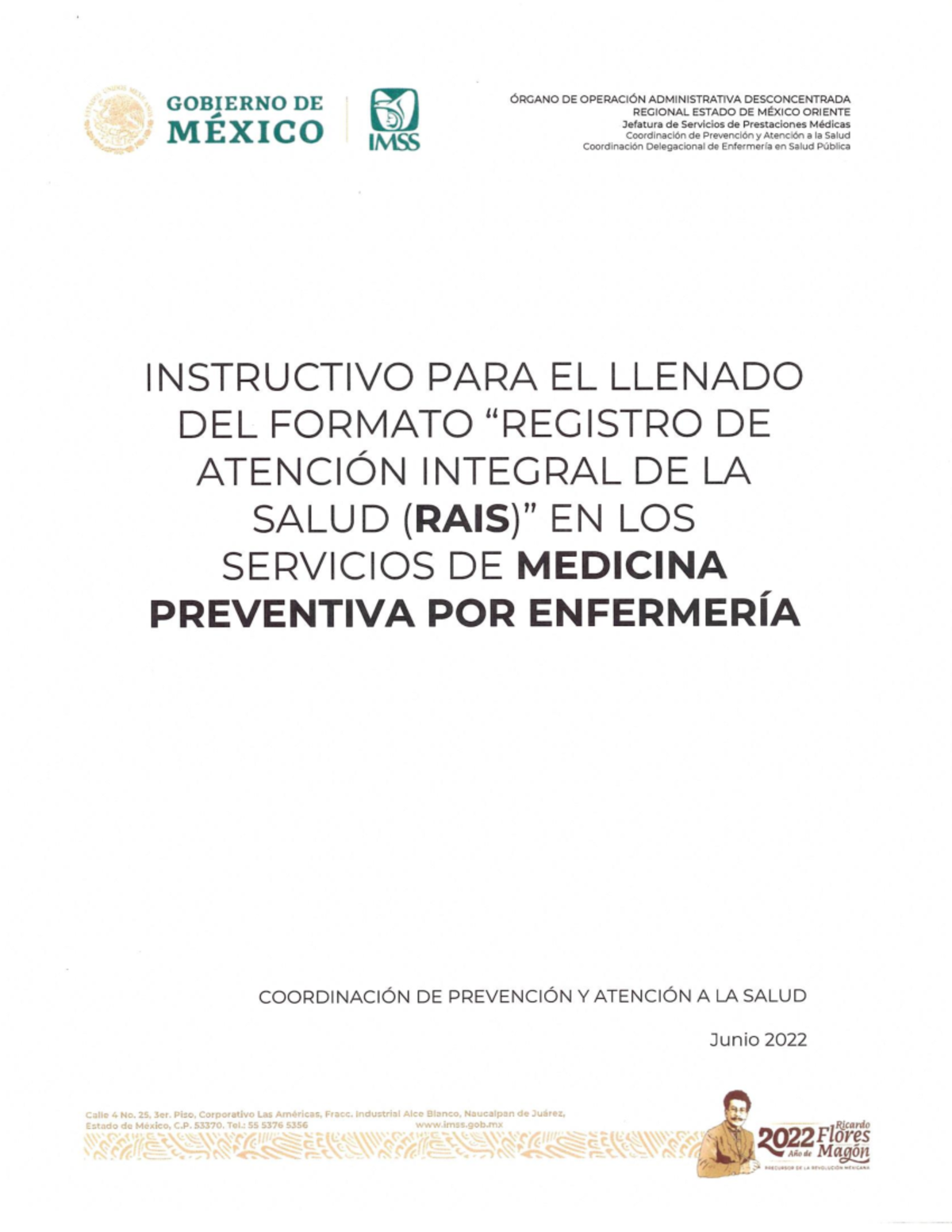 Instructivo para el Llenado Correcto del Formato RAIS en Enfermería CSM ...