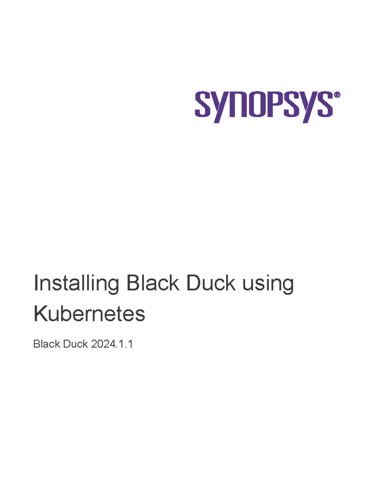 Installing Black Duck with Kubernetes: A Comprehensive Guide (2024.1.1 ...