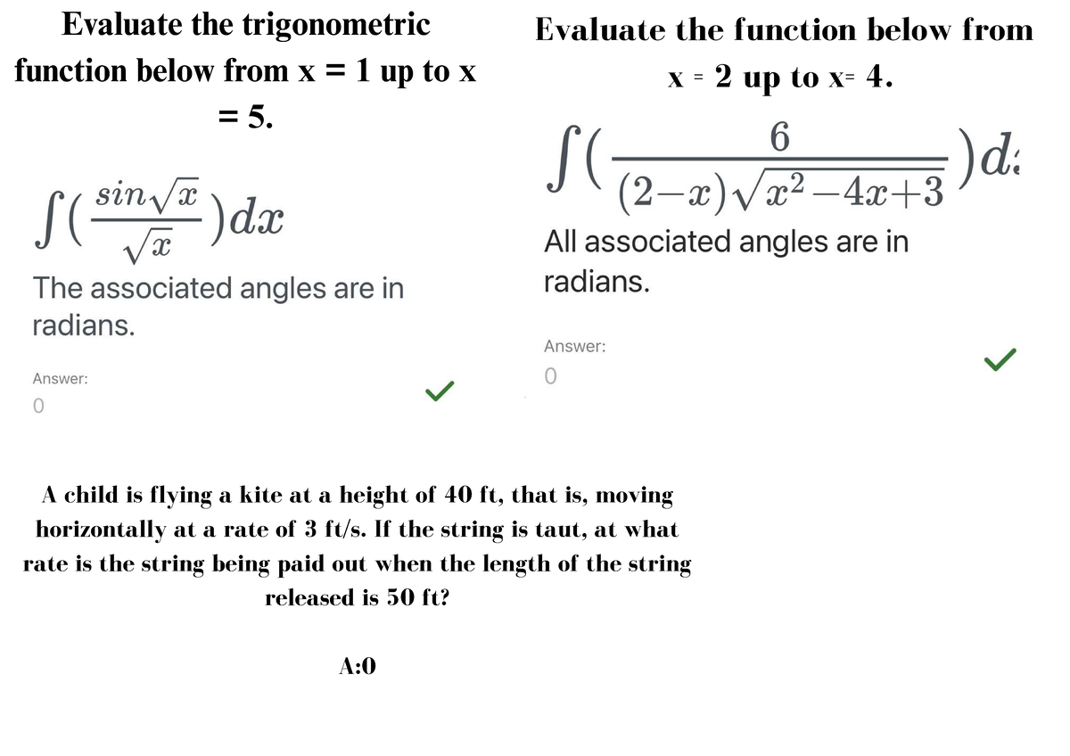 Basic Calculus - OED: Evaluating Functions and Integrals - Studocu