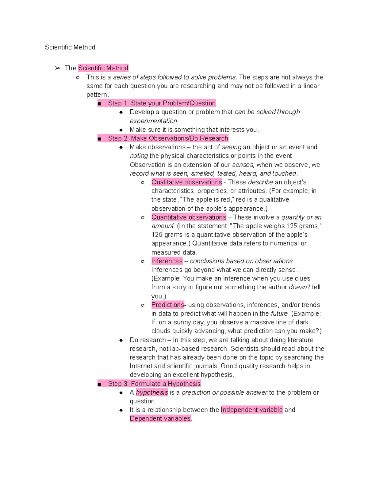 Scientific Method - Scientific Method The Scientific Method This is a ...