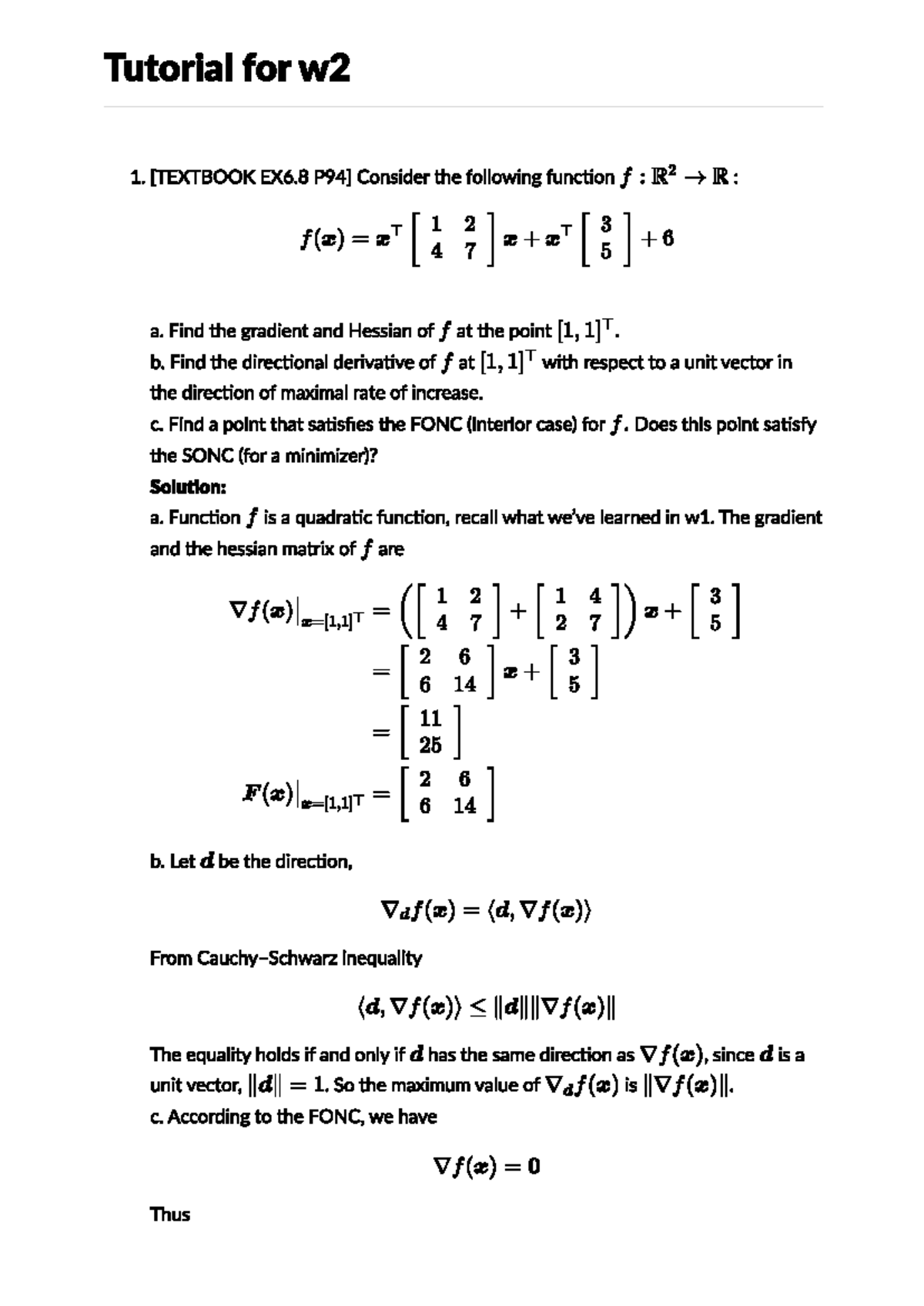 W2 tutorial - tut - Tutorial for w2 1. EX6 Consider the following ...