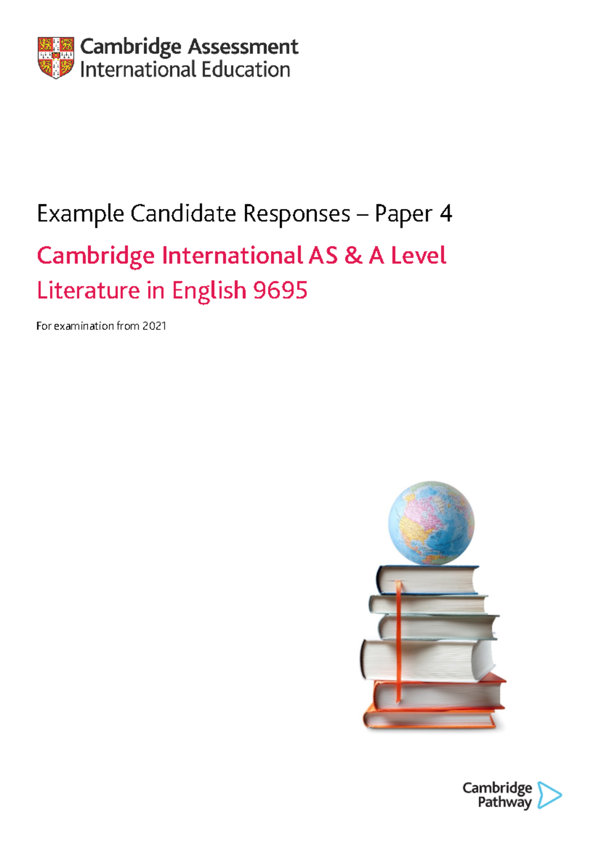 Example Candidate Responses for Cambridge International AS & A Level ...