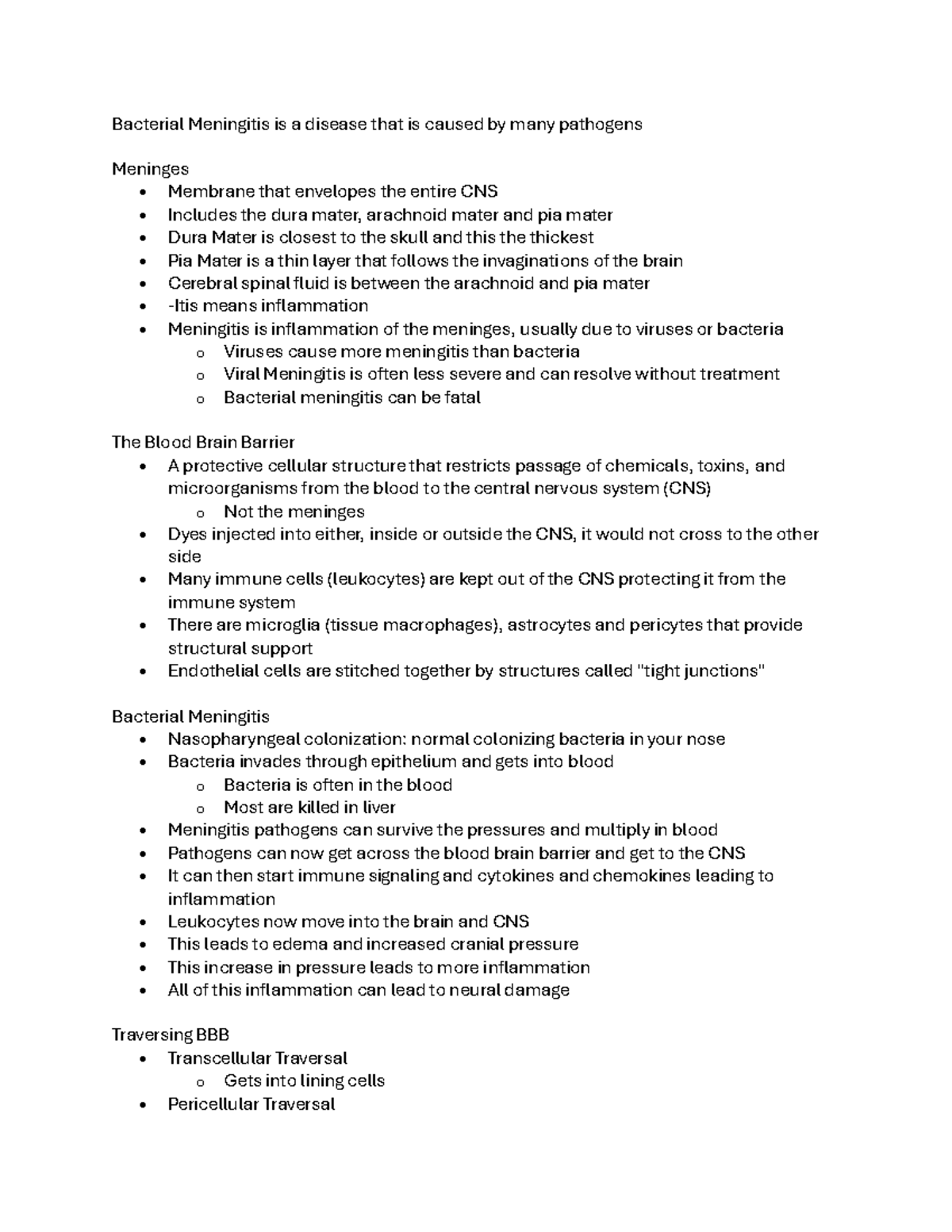 Bacterial Meningitis: Pathophysiology, Symptoms, and Vaccination ...