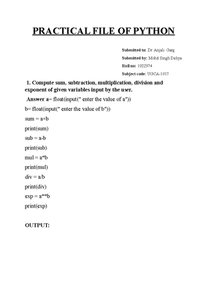 Bachelor of Computer Applications - bca - Studocu