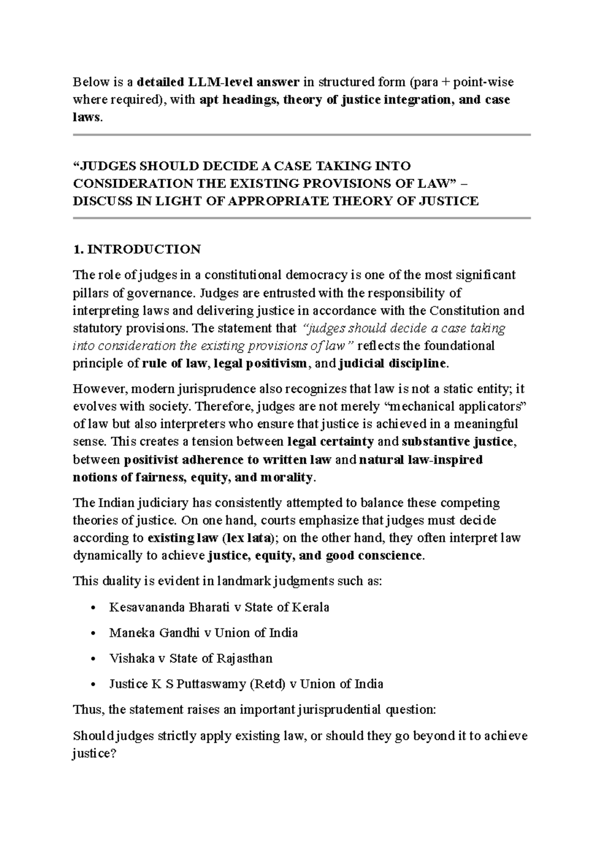 Justice and Judicial Interpretation: A Study on Positivist Theory (LAW ...