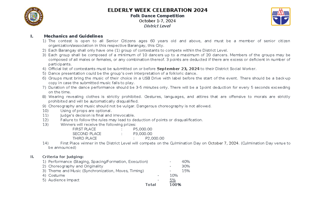 Folk Dance Competition District Level - Folk Dance Competition October ...