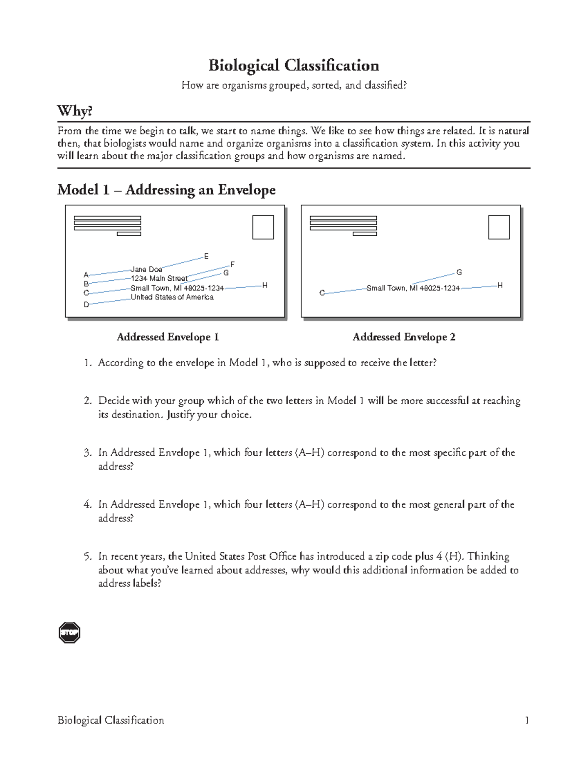 Biological Classification – Study Notes for High School Biology (BIO101 ...