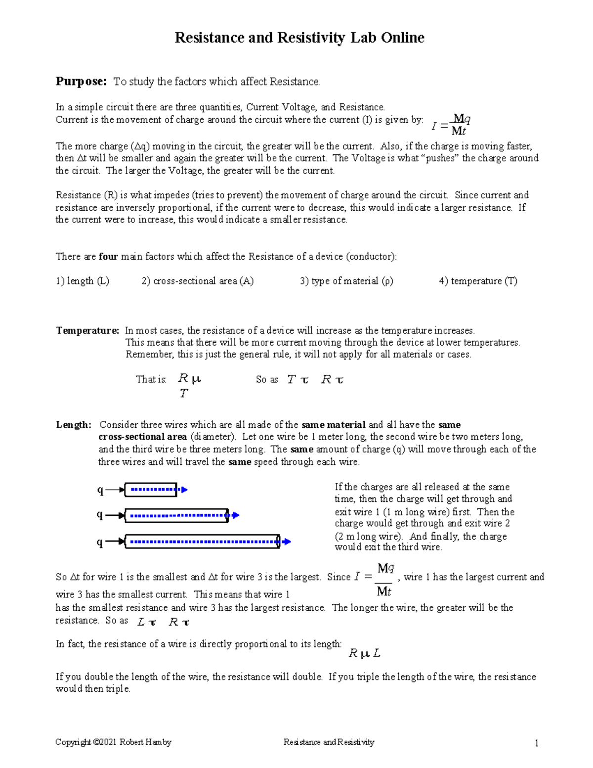Lab 6 - Exploring Resistance and Resistivity in Circuits - Studocu