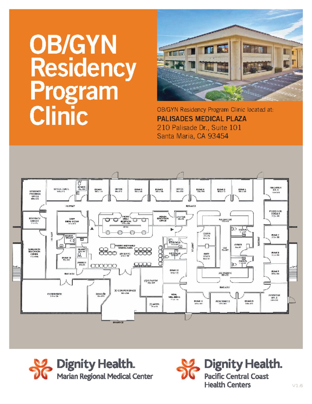 OB/GYN Residency Program Clinic Floor Plan V1.6 - Studocu