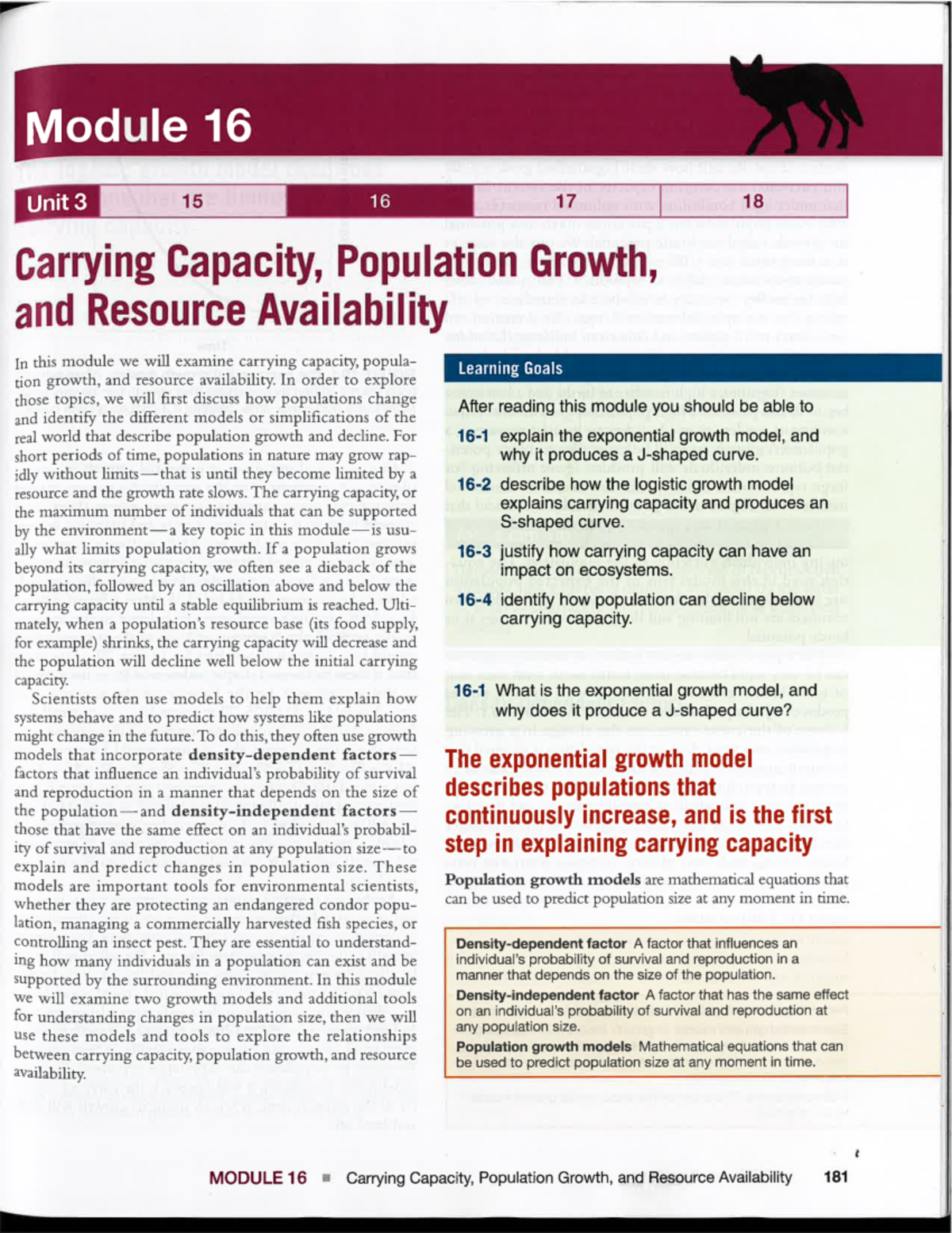 APES Module 16: Carrying Capacity, Population Growth, & Resource ...