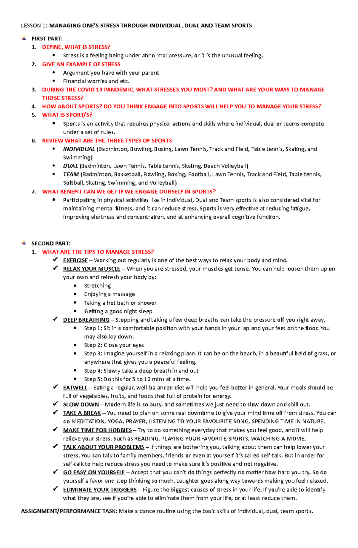 Managing Stress: Insights from Individual, Dual, and Team Sports ...