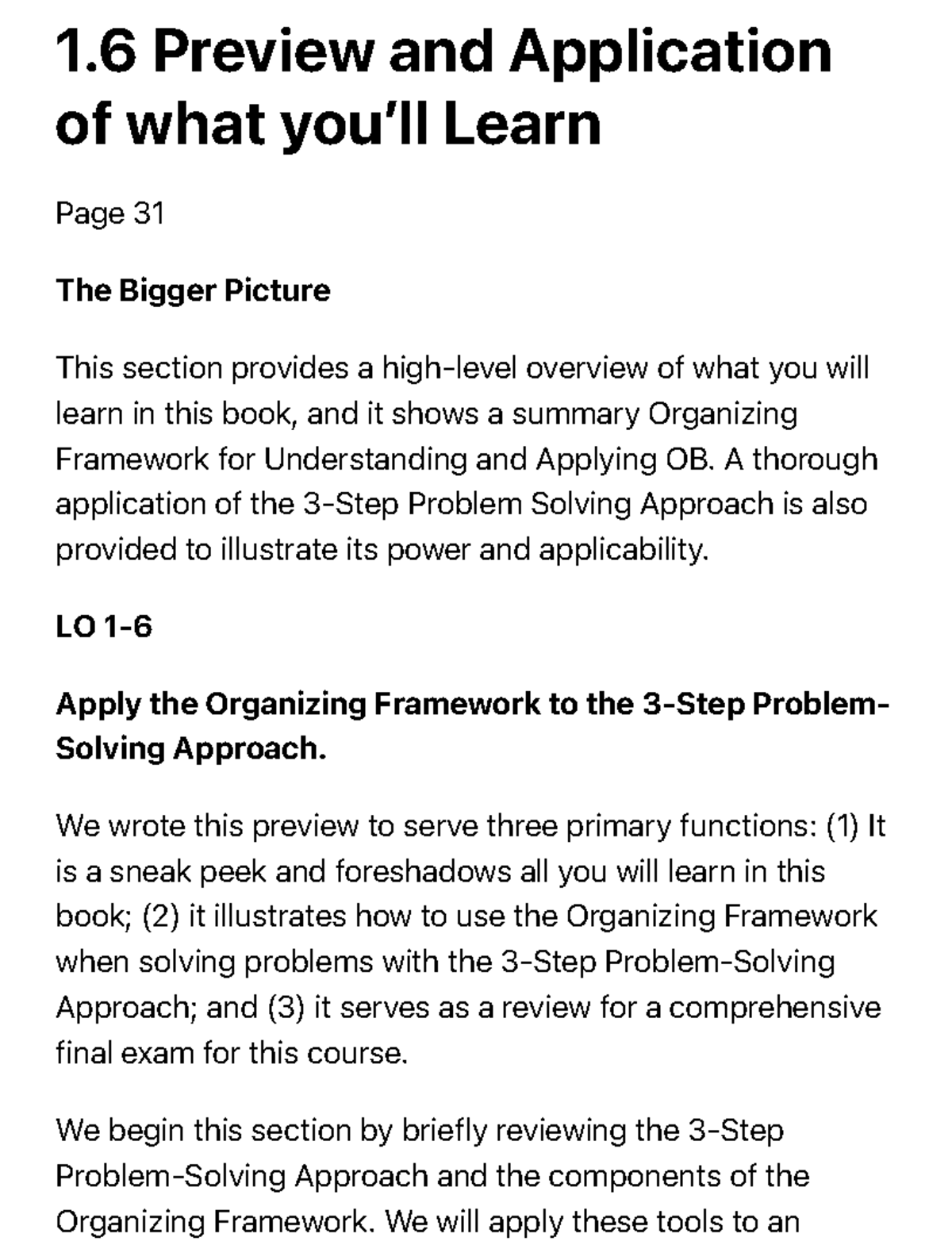 Final Exam Study Guide: Applying the 3-Step Problem-Solving Approach in OB - 1 Preview and - Studocu