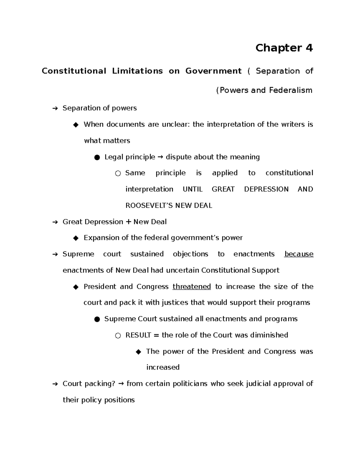 Final Exam Outline Law and Society - Chapter 4 Constitutional ...