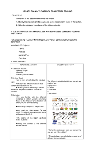 4 A'S Lesson PLAN IN English II ( Detailed) - DETAILED LESSON PLAN IN ...