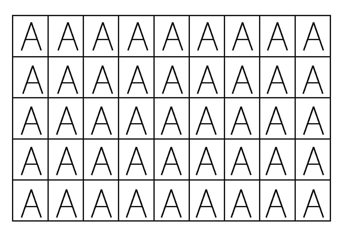 Letras-del-abecedario-para-recortar-y-trabajar-en-infantil - A A A A A ...